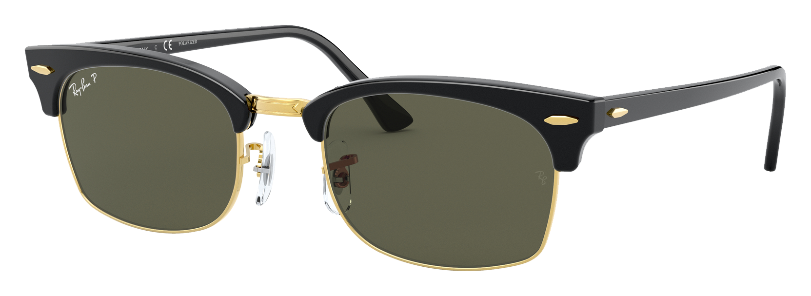 Ray-Ban Clubmaster Square RB3916 Glass Polarized Sunglasses | Bass Pro ...